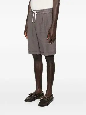 Brunello Cucinelli Linen Bermuda Shorts - Multicolor