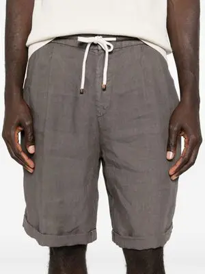 Brunello Cucinelli Linen Bermuda Shorts - Multicolor