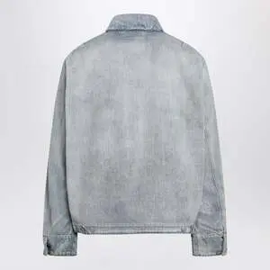 MAISON MARGIELA Washed Zip-up Denim Jacket - Blue