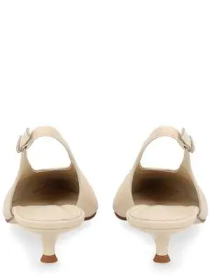 AeydĒ Camila Slingback Pumps - Cream