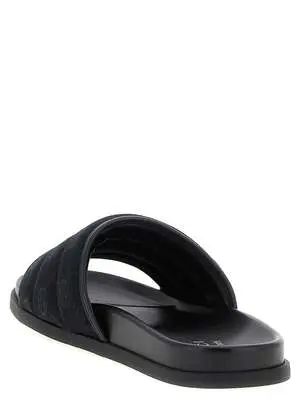 Gucci Padded Gg Fabric Slides