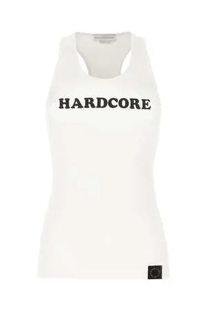 Stella McCartney Ribbed Tank Top With Graphic Print - Multicolor