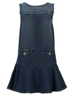 GANNI Denim Mini Dress - Blue