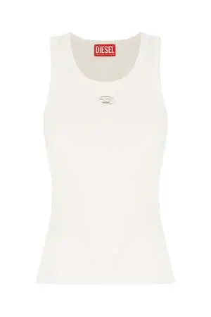 DIESEL® Ribbed Tank Top With Logo Detail
