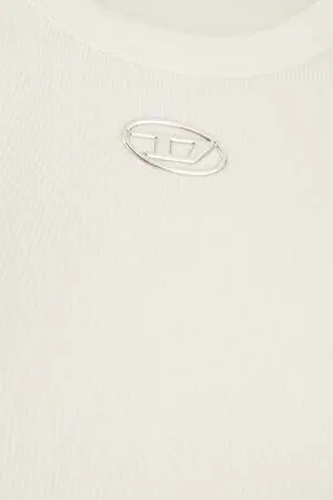 DIESEL® Ribbed Tank Top With Logo Detail