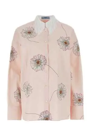 Prada Printed Poplin Oversize Shirt