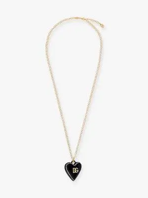 Dolce & Gabbana Metal Necklace With Rhinestones - Multicolor