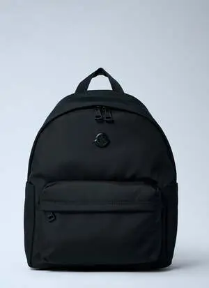 Moncler New Pierrick Backpack With Metal Logo - Black