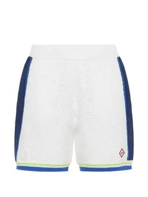 Casablanca CASABLANCA Striped Trim Knitted Shorts Multicolor