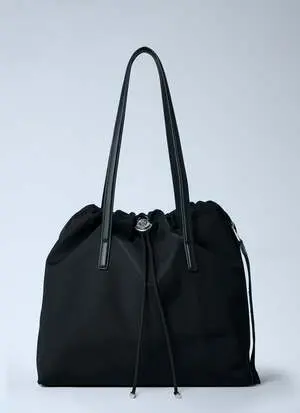 Moncler New Trick Drawstring Tote Bag - Black