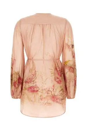 Zimmermann Printed Shirt With Tie Detail