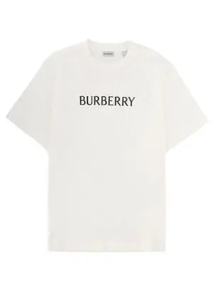 Burberry Logo T-shirt - Cream