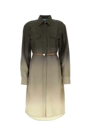 Prada Twill Shirt Dress - Multicolor