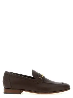 Valentino Garavani Vlogo Signature Goat Leather Loafers - Brown