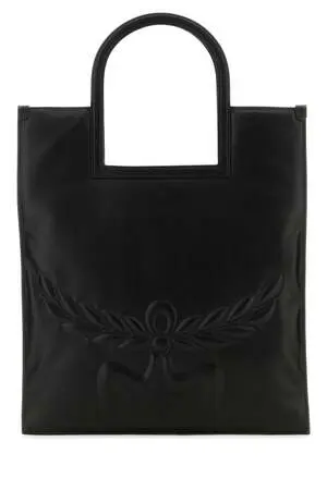 Mcm Nappa Leather Aren Shopping Bag - Black