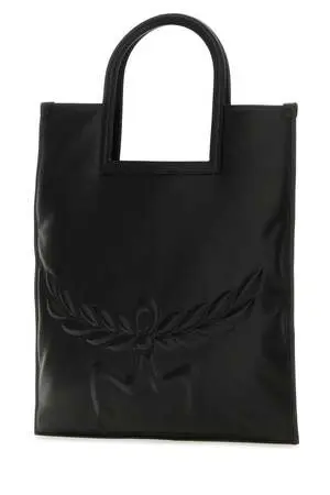Mcm Nappa Leather Aren Shopping Bag - Black