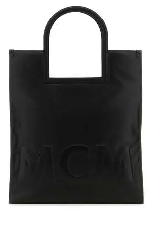 Mcm Nappa Leather Aren Shopping Bag - Black
