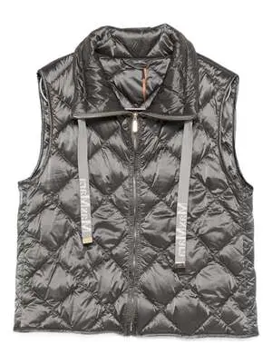 Max Mara Quilted Down Vest - Multicolor