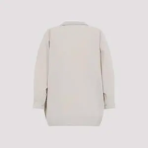 LEMAIRE Cotton Crepe Blouse With Tie Detail