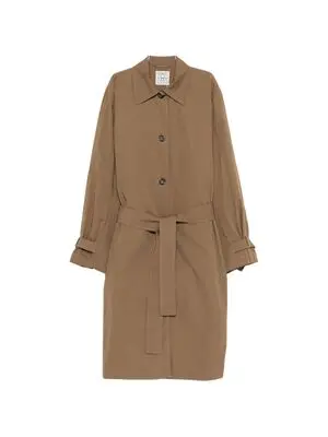 TOTEME Belted Cotton Trench Coat - Multicolor