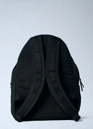 Stone Island Logo Motif Backpack - Black