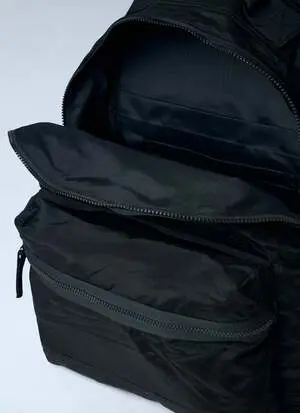 Stone Island Logo Motif Backpack - Black