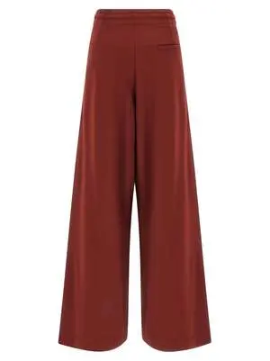 Dries Van Noten Hadium Brushed Cotton Wide Leg Trousers - Red
