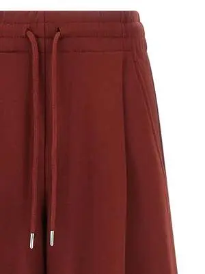 Dries Van Noten Hadium Brushed Cotton Wide Leg Trousers - Red