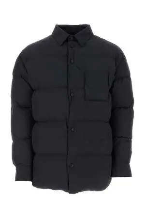 Off-White Padded Down Jacket With Classic Collar