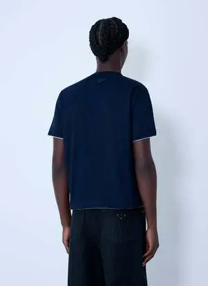 Prada Logo Motif T-shirt - Blue