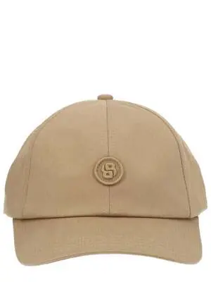 BOSS BOSS Monogram Logo Baseball Cap Cream