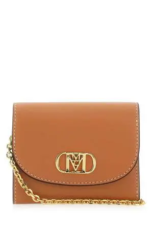 Mcm Caramel Leather Mini Mode Travia Wallet - Brown