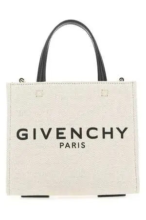 Givenchy Canvas Mini G-tote Handbag - White