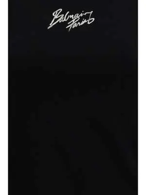 Balmain Paris Brush Print Tank Top - Black