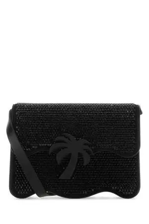 PALM ANGELS PALM ANGELS Embellished Suede Crossbody Bag