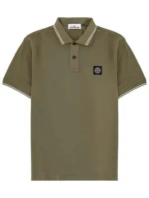 Stone Island Polo With Logo - Multicolor