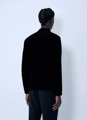 Stone Island Compass Patch Cotton Knit Sweater - Black