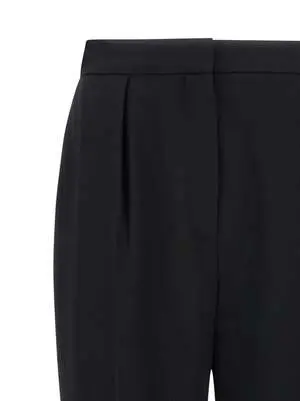 Balmain High-waisted Grain De Poudre Wool Trousers