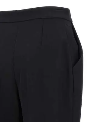 Balmain High-waisted Grain De Poudre Wool Trousers