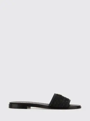 Prada Wedge Heeled Sandals - Black