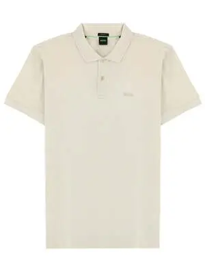 BOSS Polo With Logo - Cream