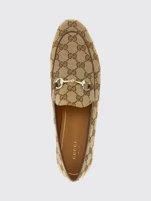 Gucci Monogrammed Loafers - Cream