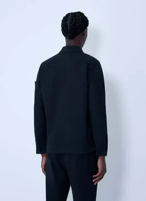 Stone Island Cotton Weave Shirt With Signature Compass Patch