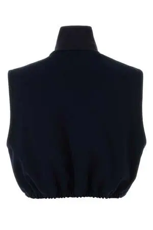 Miu Miu Cropped Zip-up Top