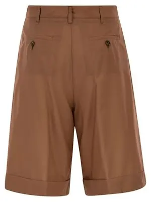Herno Tailored Virgin Wool Bermuda Shorts