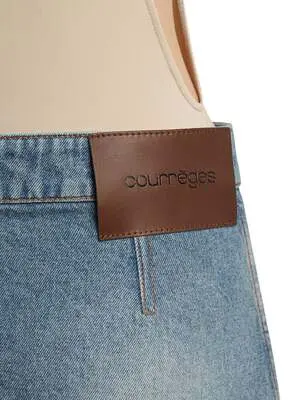 COURREGES Signature Denim Miniskirt - Multicolor