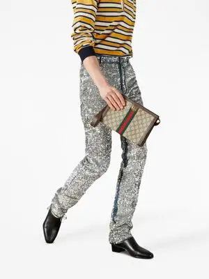 Gucci Ophidia Gg Pouch - Multicolor