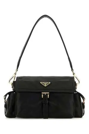 Prada Nappa Leather Explore Shoulder Bag - Black