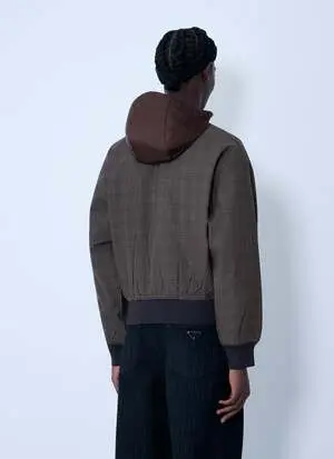 Prada Hooded Wool Jacket