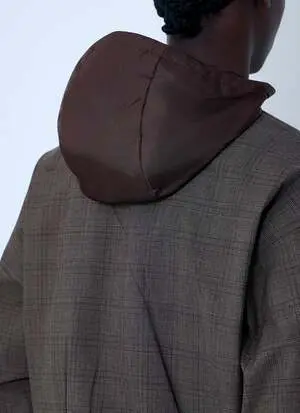 Prada Hooded Wool Jacket